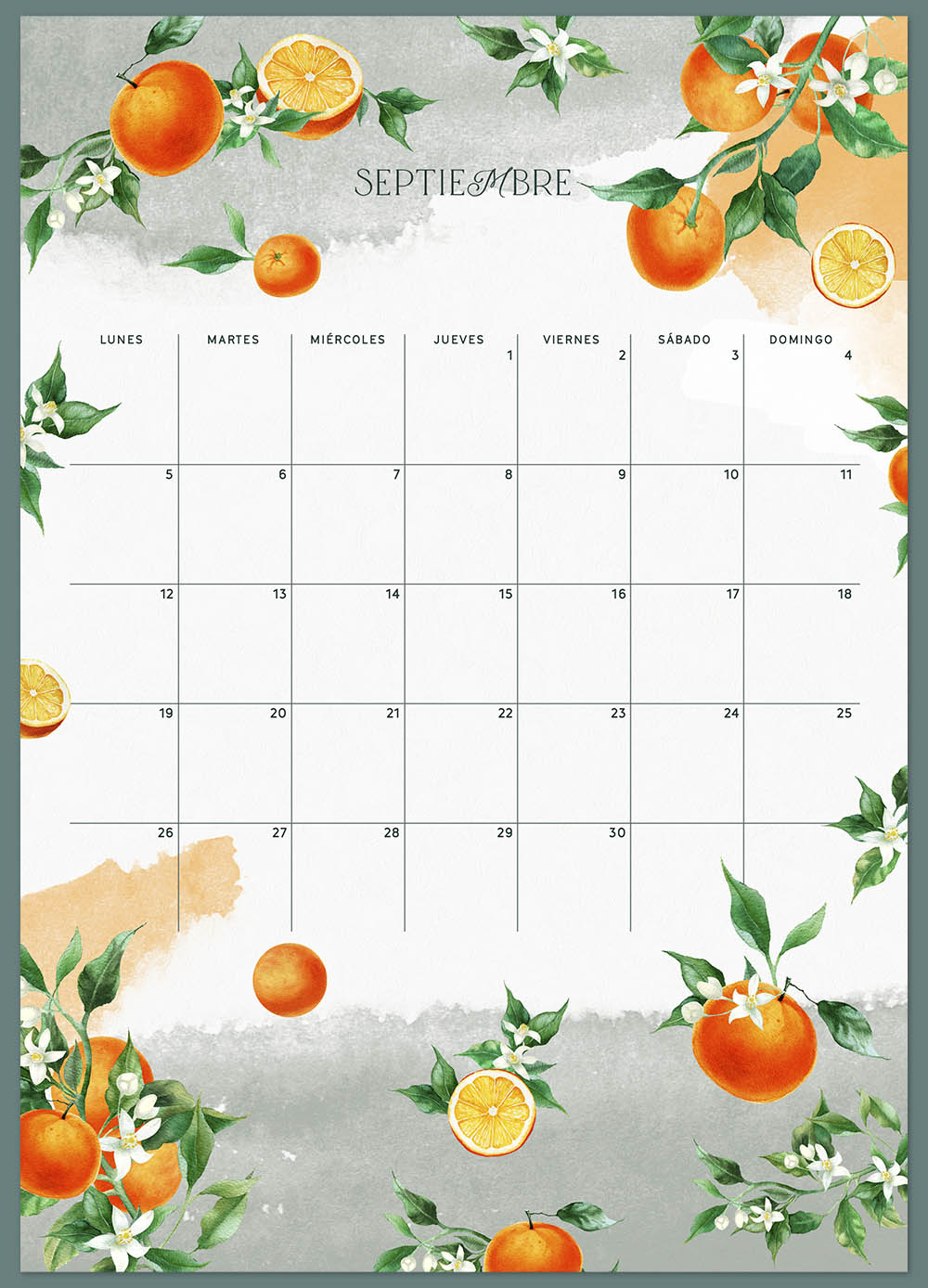 Calendario Septiembre 2022 Para Imprimir